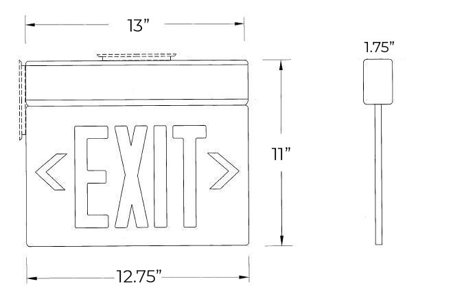 ELSM-CU | Custom Exit Signs | Exit Light Co.