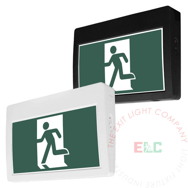 Emergency Exit Sign Window Wet Location Combo Exit Signs | WLCO4X