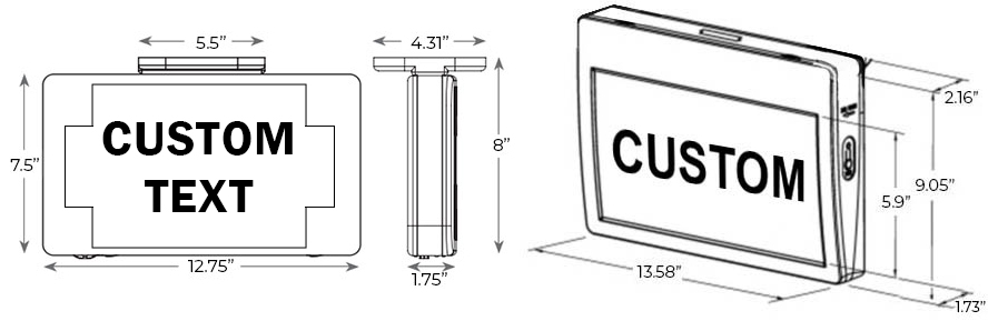 Custom Exit Signs | EX-CU-AREA-OF-REFUGE | Exit Light Co.